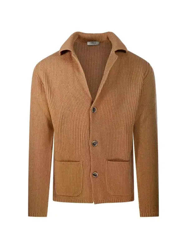 Altea Ribbed-knit Button-up Cardigan