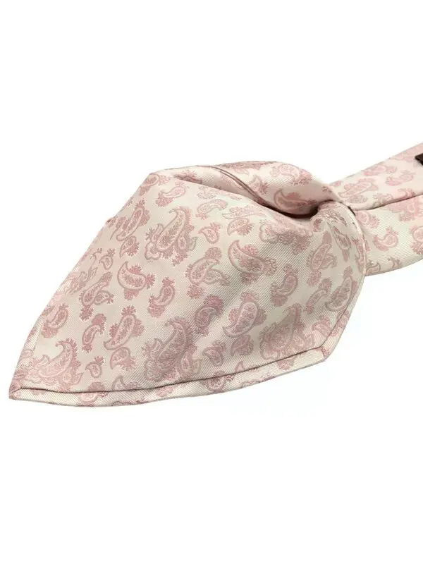 ELIZABETTA Colombo Paisley-jacquard Tie