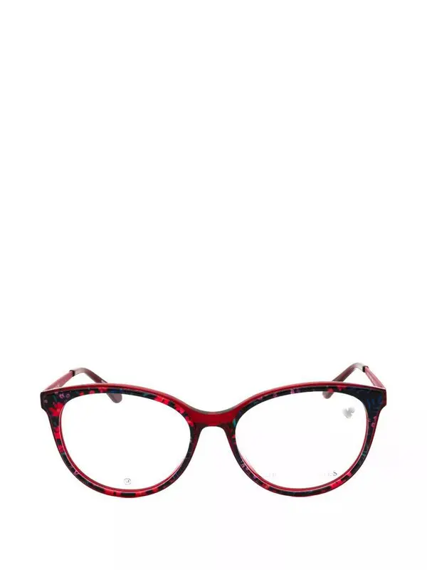 DRAPER JAMES Floral-print Cat-eye Glasses - Red