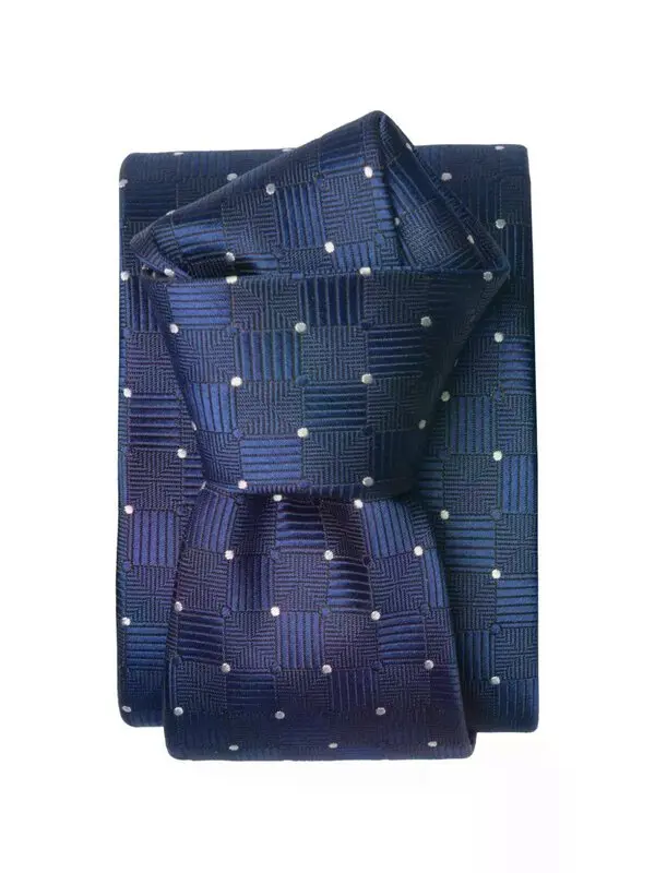 ELIZABETTA Barone Polka-dot Jacquard Tie