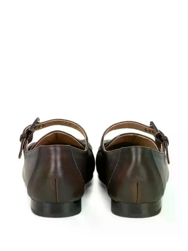 BIBI LOU Buckled Ruched Ballet Flats