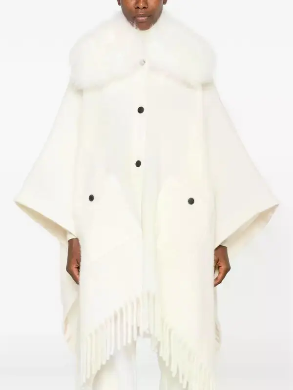 Moncler Fringed Cape