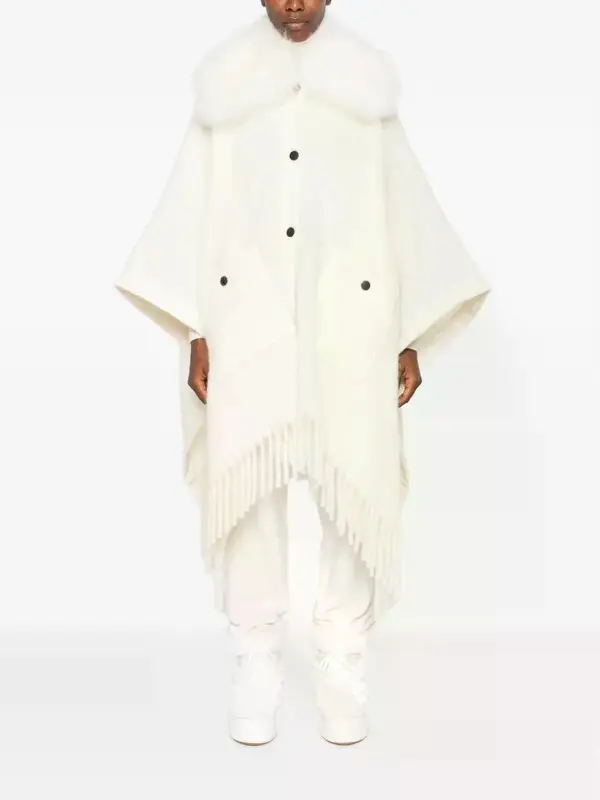 Moncler Fringed Cape