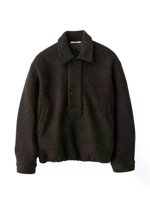 A KIND OF GUISE Plan Button-placket Pullover Jacket - Brown