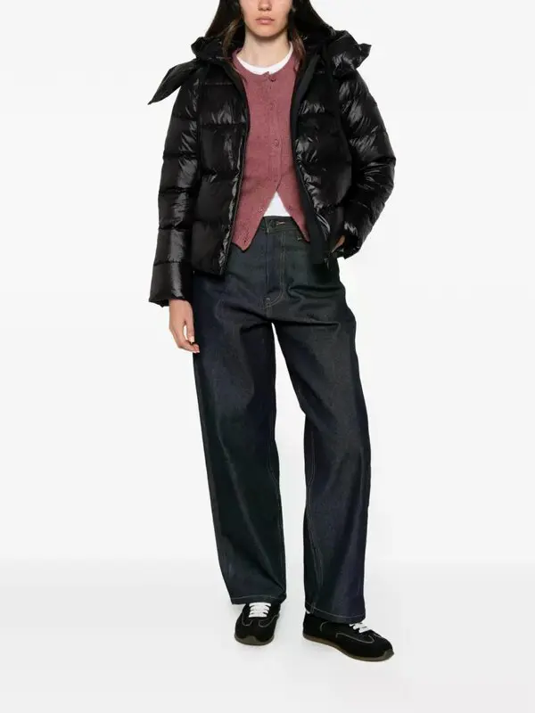 Peuterey Quilted Hooded Jacket - Black