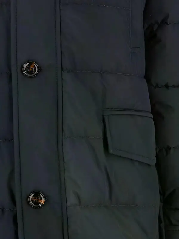 MOORER Hooded Quilted Jacket