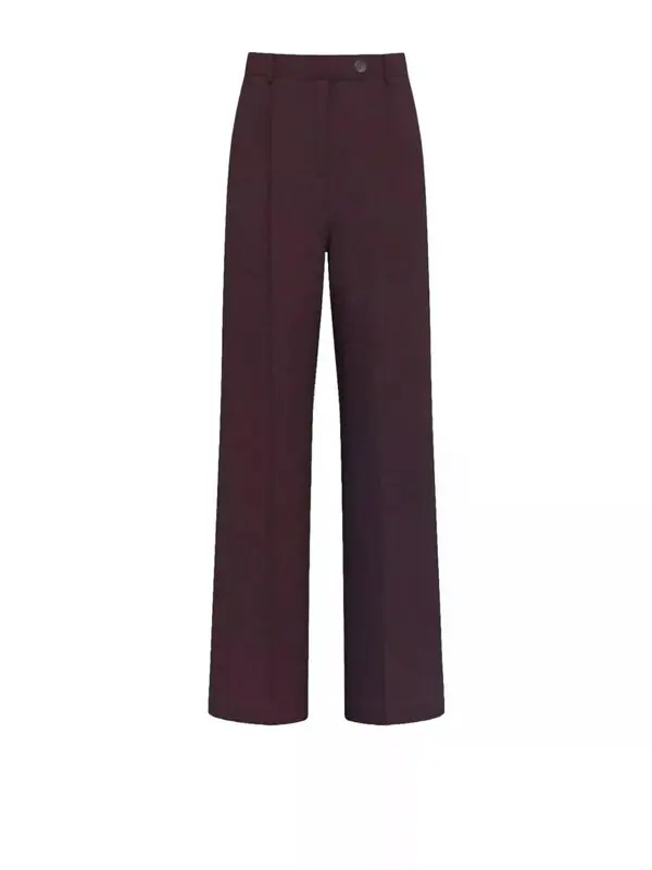 Marella Pressed-crease Straight-leg Trousers