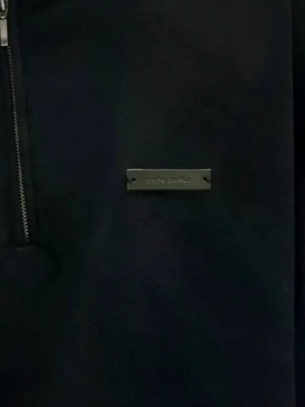 ENTIRE STUDIOS Quarter-zip Logo-plaque Polo Shirt