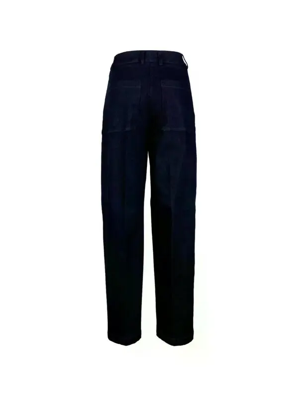 VIA MASINI 80 Pleated Wide-leg Jeans