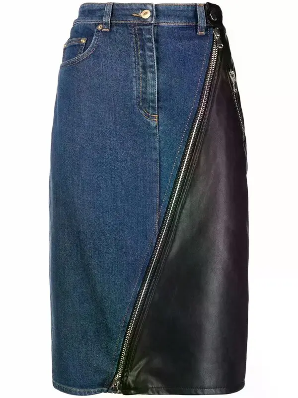 Moschino Asymmetric-design Skirt - Blue