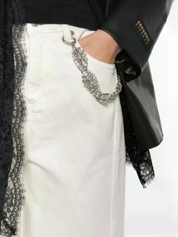 ERMANNO FIRENZE Five-pockets Chain-link Trousers