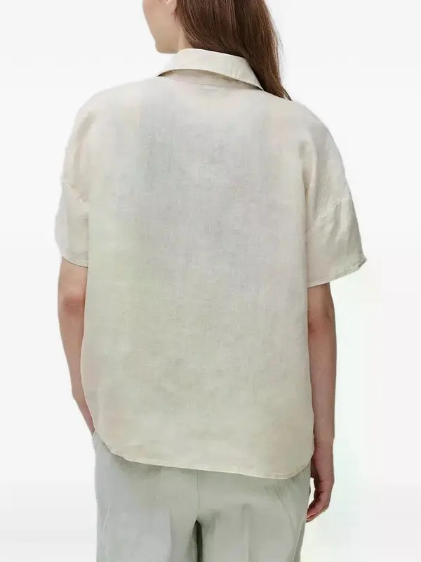 BENETTON Short-sleeve Linen Polo Shirt