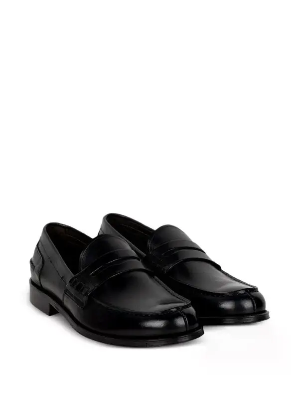 FRANCO FEDELE Panelled Penny Loafers