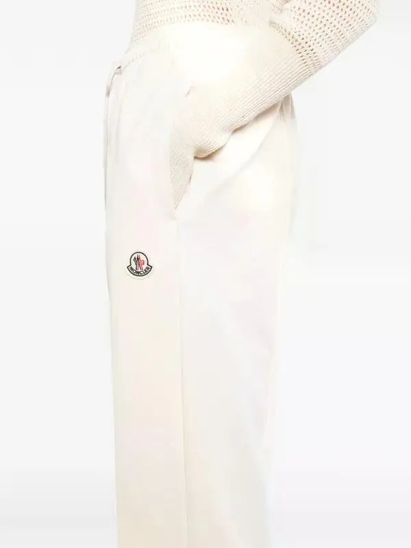 Moncler Logo-patched Straight-leg Trousers