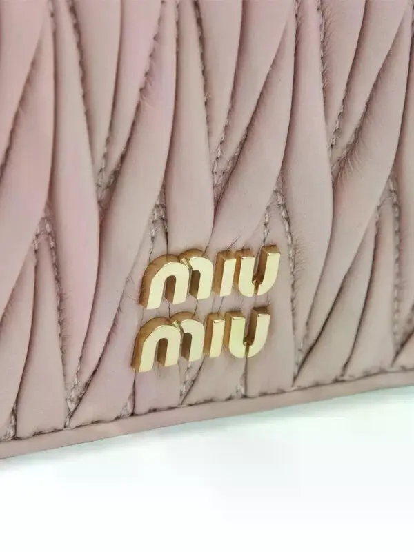 Miu Miu Small Matelassé Nappa Leather Wallet