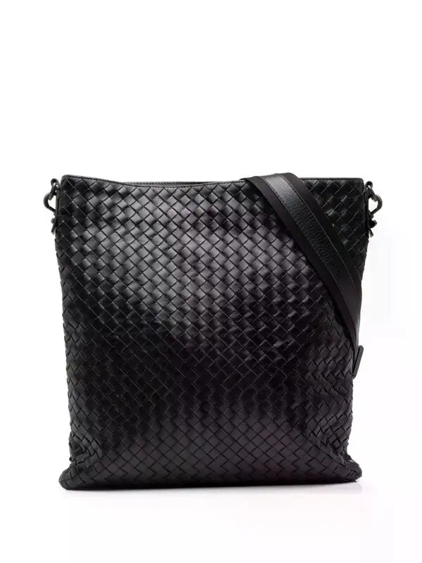 Bottega Veneta 2012-2026 Nappa Intrecciato Vn Crossbody Bag - Black