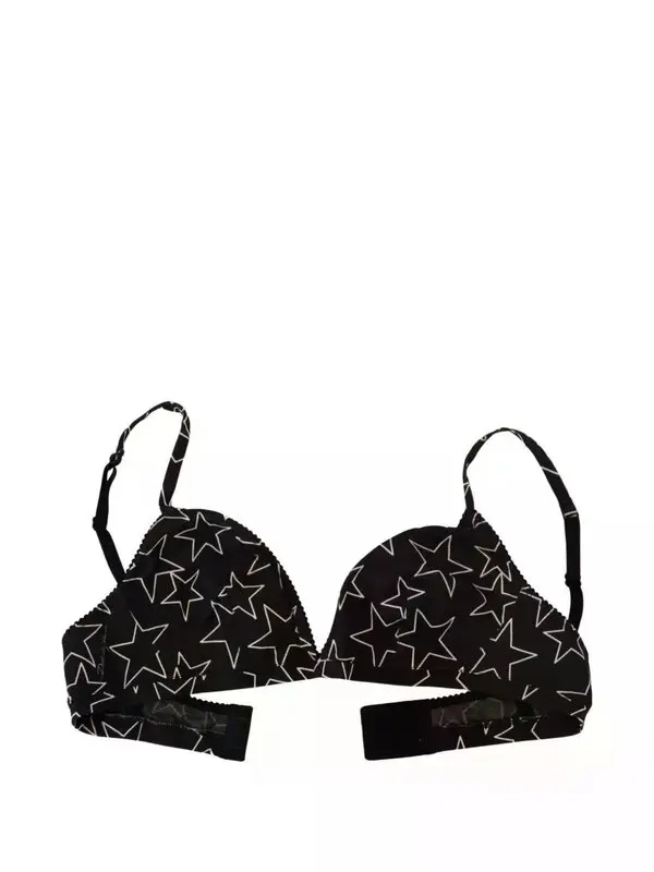 Dolce & Gabbana Star-print Triangle Bra - Black