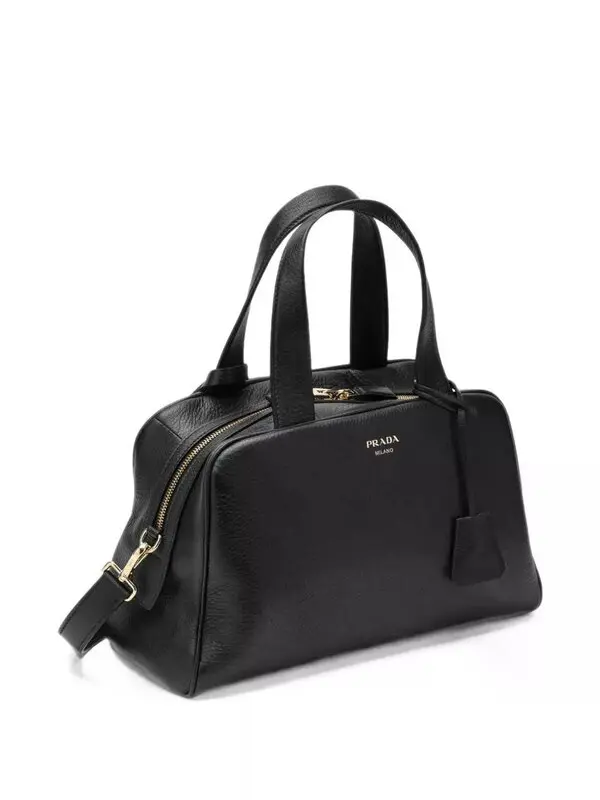 Prada Grained Leather Satchel Bag