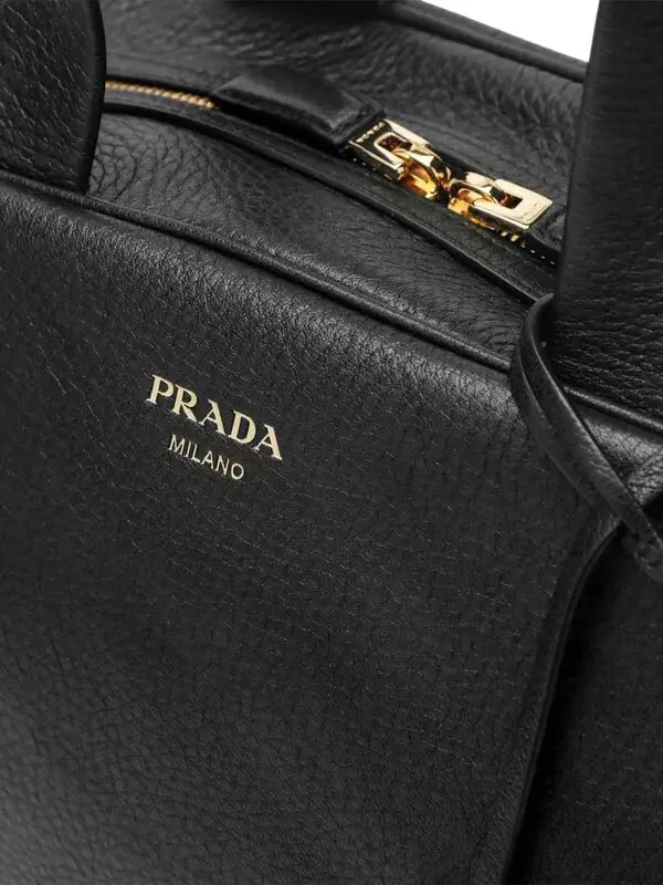 Prada Grained Leather Satchel Bag