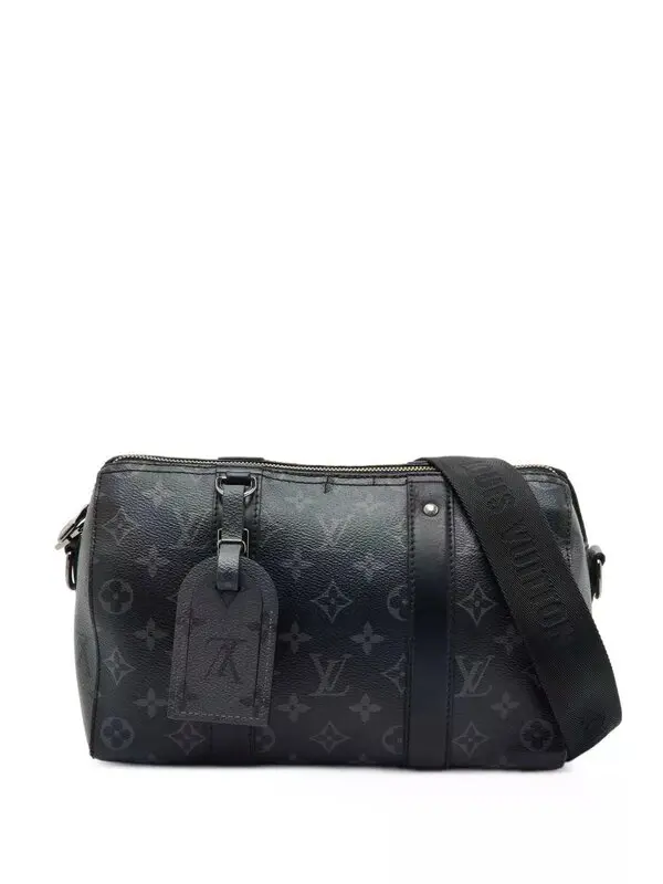 LOUIS VUITTON City Keepall Monogram Eclipse Holdalls - Black