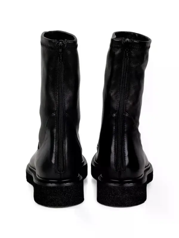 GUGLIELMO ROTTA Rear-zip Leather Boots
