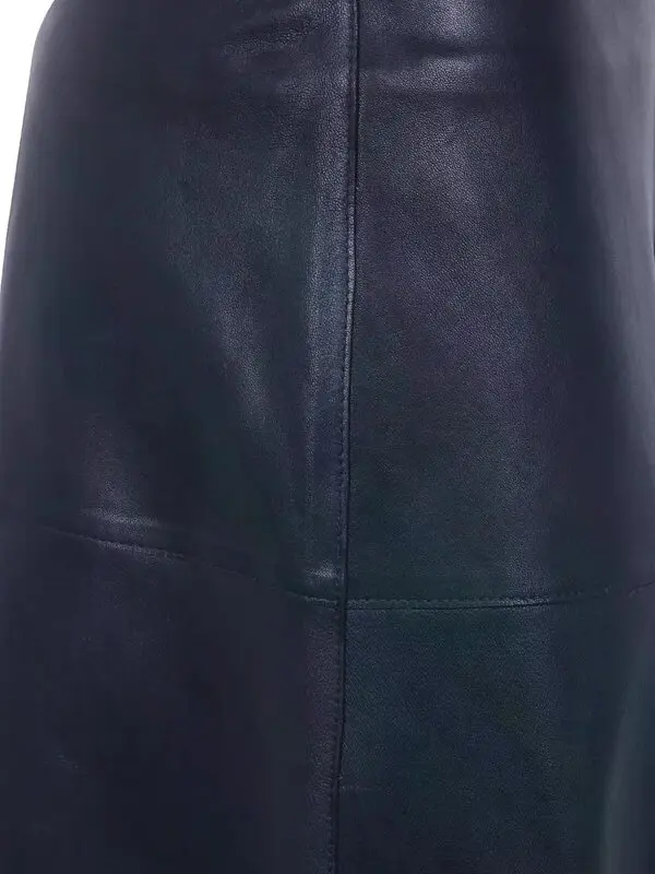 THE JACKIE LEATHERS Paneled Leather Midi Skirt