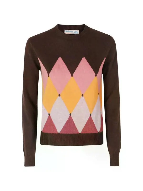 BALLANTYNE Argyle-intarsia Sweater