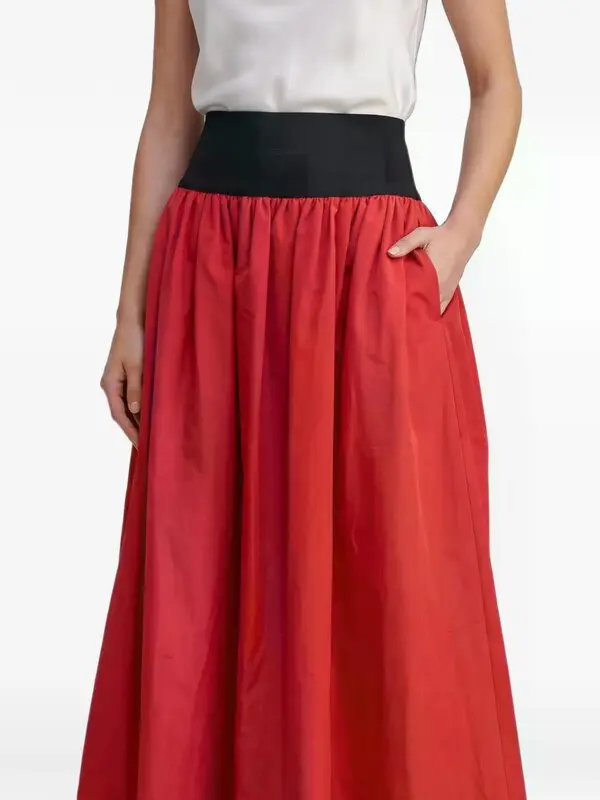 Saint Laurent High-waisted Gathered Maxi Skirt