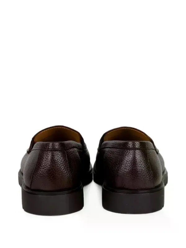 HENDERSON BARACCO Grainy Leather Penny Loafers