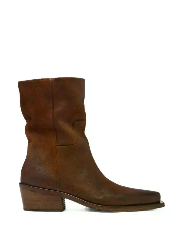 Marsèll Distressed-effect Square-toe Boots