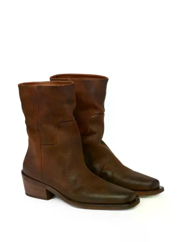 Marsèll Distressed-effect Square-toe Boots