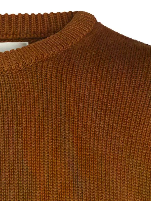 ARTE ANTWERP Logo-embroidered Ribbed-knit Sweater