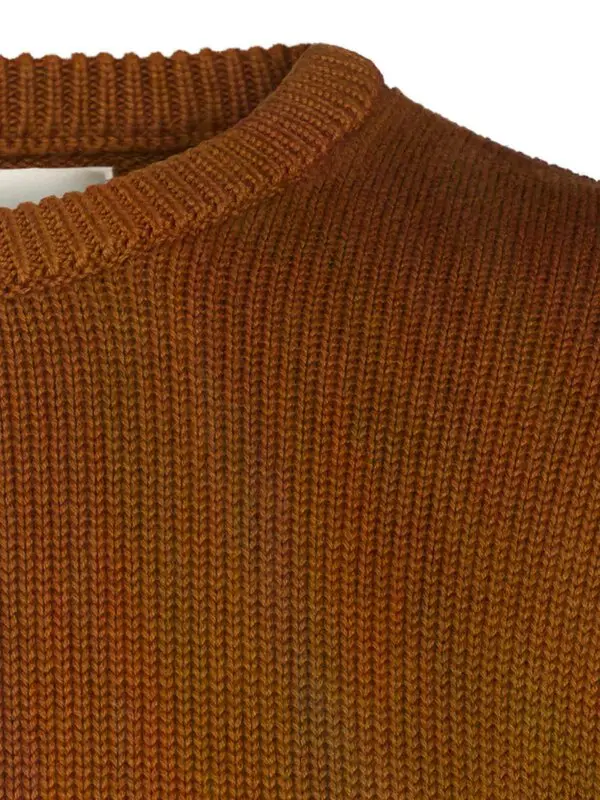 ARTE ANTWERP Logo-embroidered Ribbed-knit Sweater
