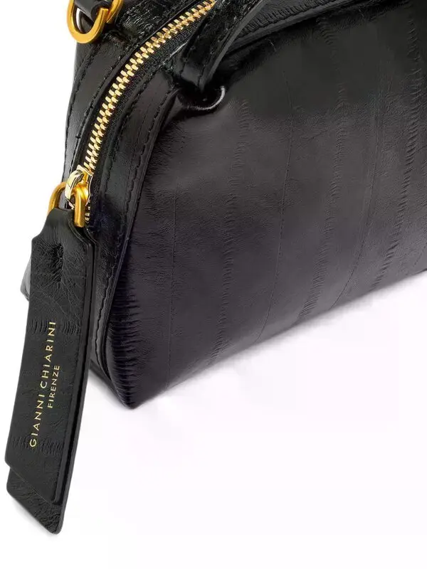 GIANNI BARBATO Eel-effect Top-handle Shoulder Bag