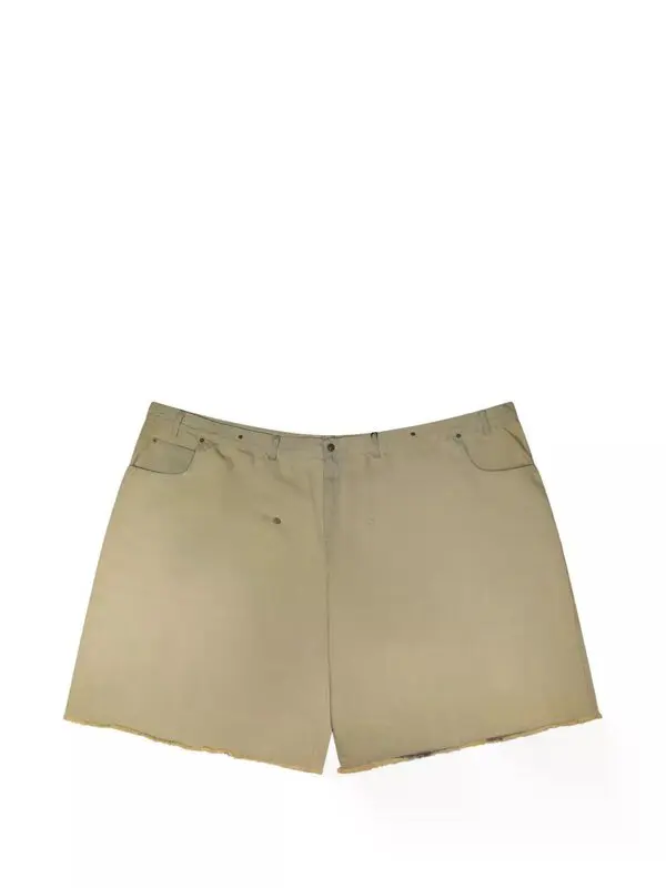 LỰU ĐẠN Maxi Raw-edge Shorts