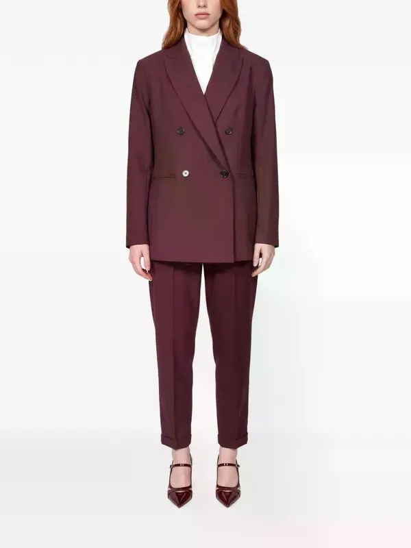 Antonelli Firenze Rosalba Cigarette Elasticated-waistband Turn-up Trousers