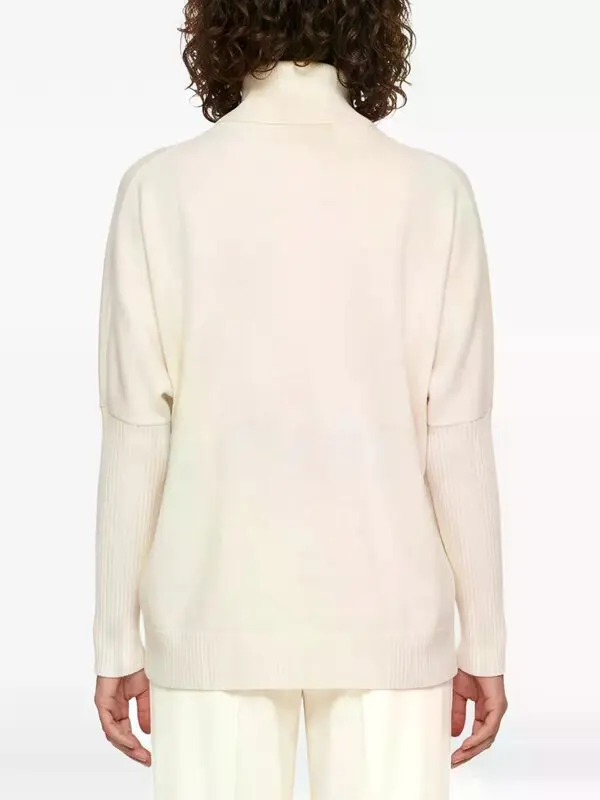 GOTHA Margareth Roll-neck Ribbed-sleeve Sweater