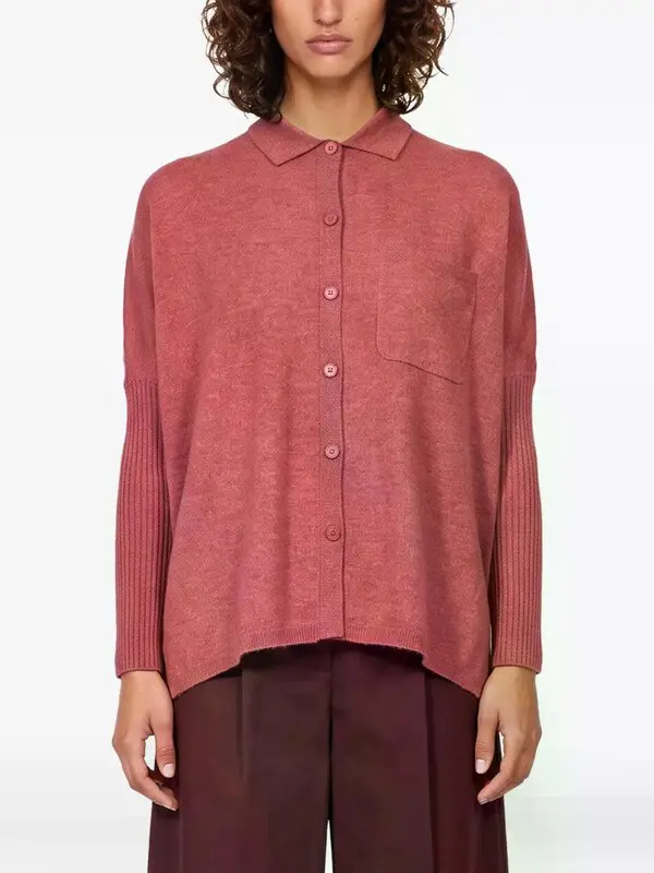 GOTHA Andrea Button-up Chest-pocket Sweater