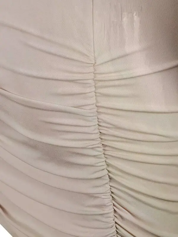 Wardrobe.NYC Draped Cowl-neck Mini Dress