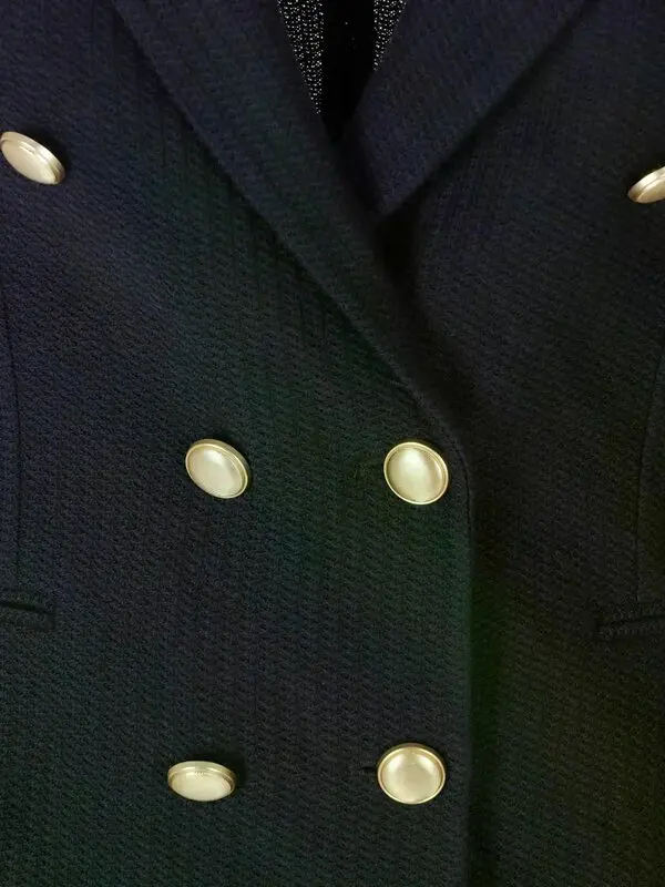 CIRCOLO 1901 Double-breasted Textured-finish Blazer