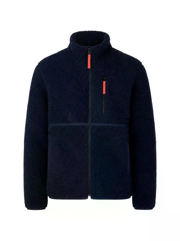 Paul Smith Navy Zip Sherpa-fleece Jacket