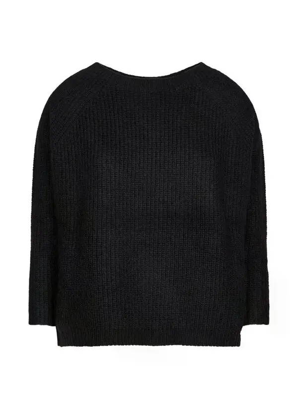 Max Mara Ribbed-knit Raglan-sleeve Sweater