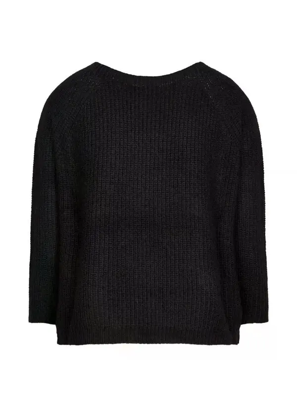 Max Mara Ribbed-knit Raglan-sleeve Sweater