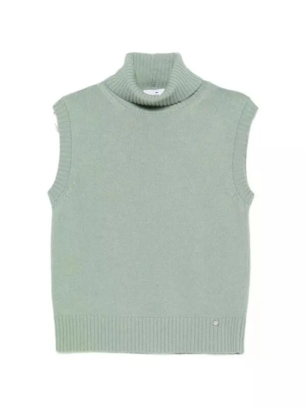 NIU Roll-neck Sleeveless Sweater
