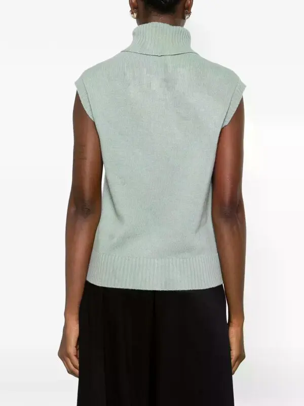 NIU Roll-neck Sleeveless Sweater