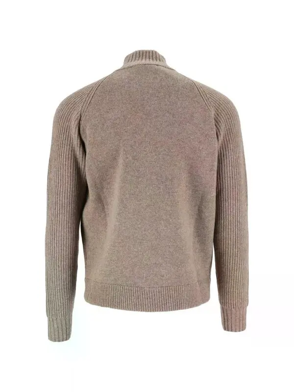 L.B.M. 1911 Ribbed-knit Zip-up Sweater