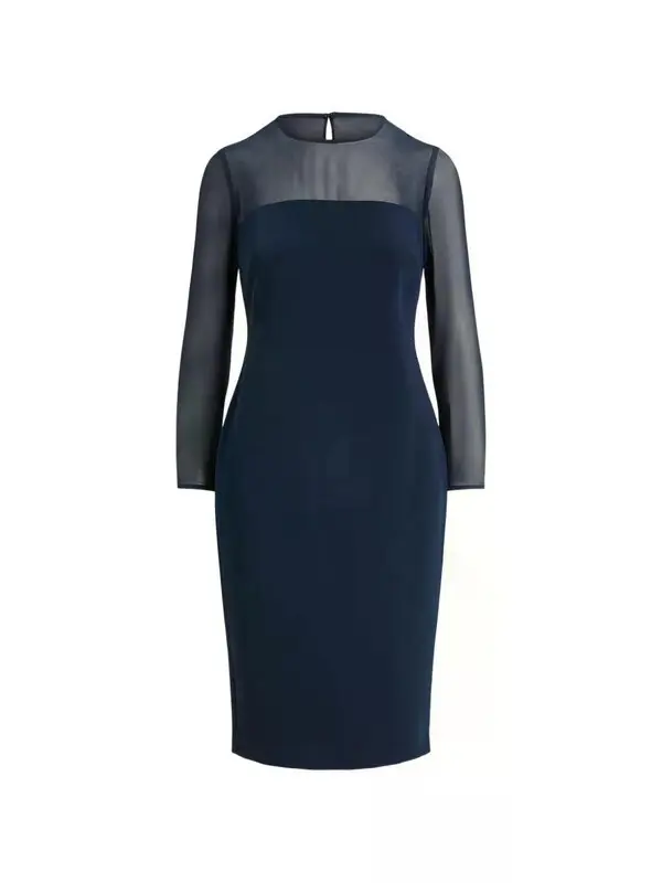 Ralph Lauren Crepe Chiffon-yoke Maxi Dress