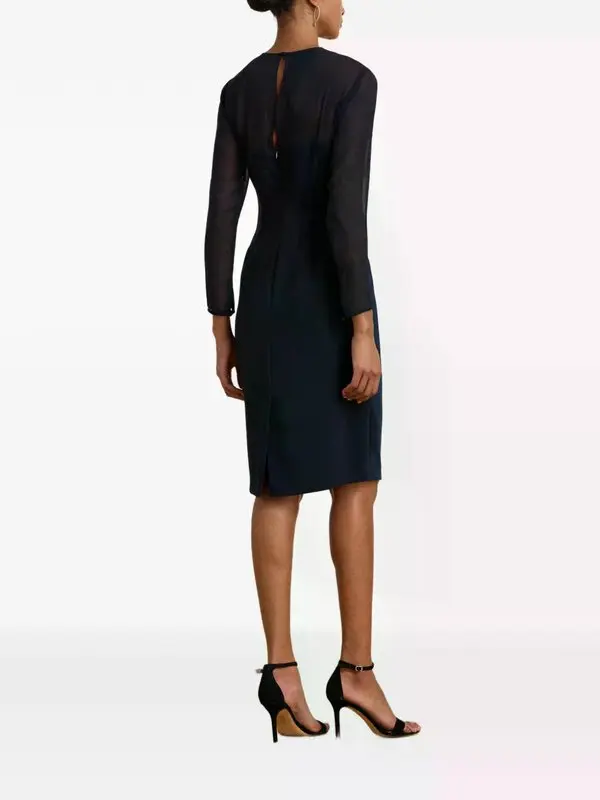 Ralph Lauren Crepe Chiffon-yoke Maxi Dress