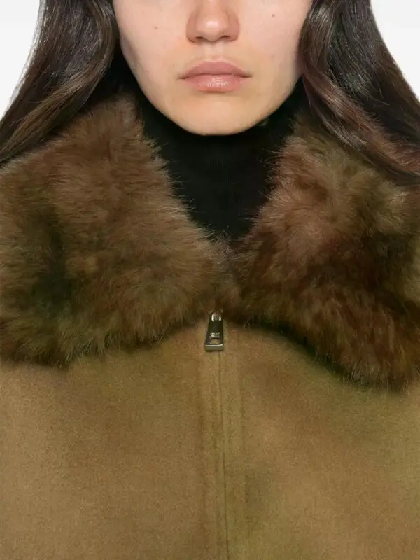 Apparis Judie Faux-fur Trim Wool Jacket