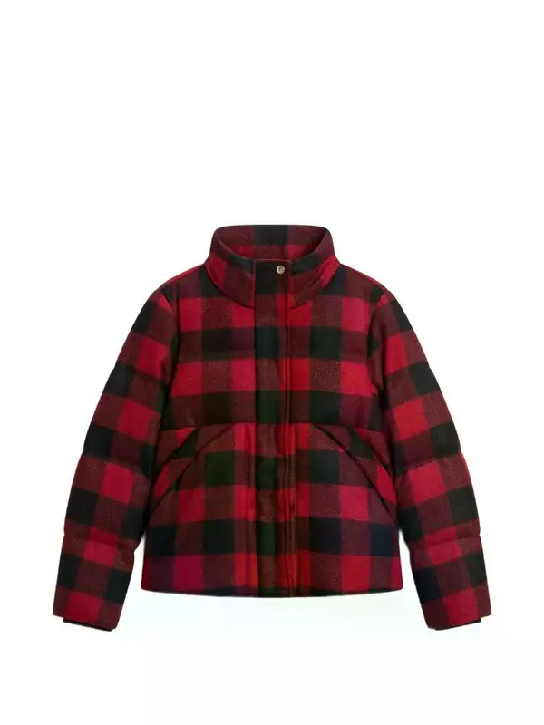 Woolrich Check Virgin-wool Puffer Jacket - Red